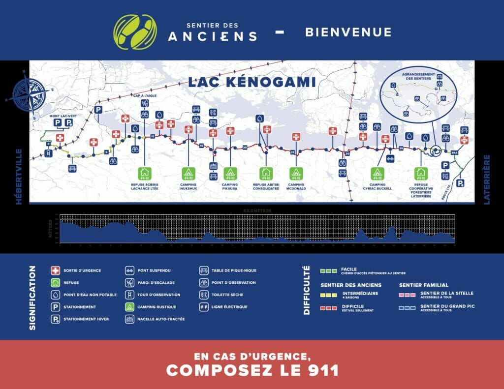 Carte sentiers des anciens lac Kénogami - Photos Sentier pédestre du ...